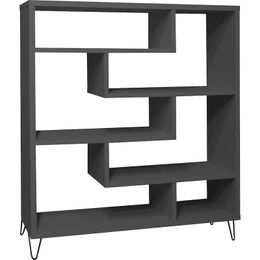 M&auml;usbacher Raumteiler &raquo;Tetrix&laquo; Breite 130 cm grau B/H/T: 130cm x 143cm x 43cm, 6 Stk. offene F&auml;cher