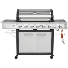 El Fuego Gasgrill &raquo;Long Beach&laquo; BxTxH: 161x59,5x121 cm silber