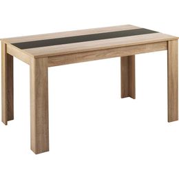 ByLiving Esstisch &raquo;Nori&laquo; Breite 120, 140 oder 160 cm, Mittelplatte wendbar braun B/H/T: 160cm x 75cm x 90cm