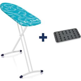 Leifheit B&uuml;gelbrett &raquo;AirBoard L Solid Shoulder&laquo; B&uuml;gelfl&auml;che 130 cmx30 cm Made in Europe wei&szlig; Einheitsgr&ouml;&szlig;e