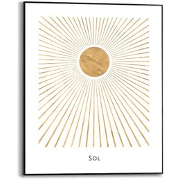 Reinders Poster &raquo;Sonne&laquo; gold MDF B/H/T: 40cm x 50cm x 1,6cm