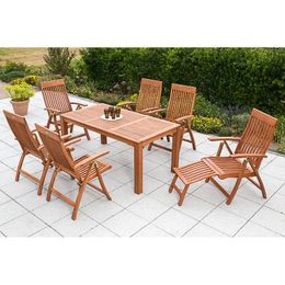 Merxx Gartentisch &raquo;Bordeaux&laquo; 90x170 cm braun B/H/T: 90cm x 74cm x 170cm
