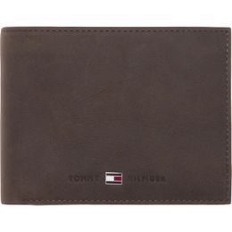 Tommy Hilfiger Herren Geldb&ouml;rse &raquo;JOHNSON CC FLAP AND COIN POCKET&laquo; aus hochwertigem Leder braun