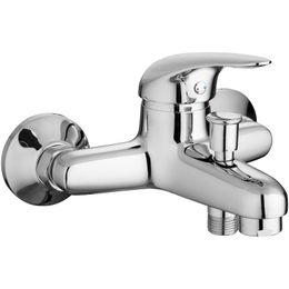 Sch&uuml;tte Wannenarmatur &raquo;Magna&laquo; Mischbatterie Badewanne, Wasserhahn Bad, Wannenarmatur in Chrom grau B/H/T: 16,5cm x 10,1cm x 11,8cm, Einhebelmischer 