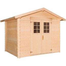 Kiehn-Holz Gartenhaus &raquo;Mellenberg 1&laquo; beige Holzwerkstoff Fu&szlig;boden im Gartenhaus, ohne Dacheindeckung