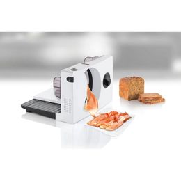 Unold Elektro Allesschneider &raquo;Curve White 78860&laquo; 100 W schwarz-wei&szlig; Einheitsgr&ouml;&szlig;e Allesschneider