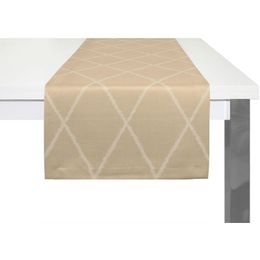 Adam Tischl&auml;ufer &raquo;Casket Valdelana Light&laquo; beige Bio-Baumwolle B/L: 50cm x 150cm, eckig