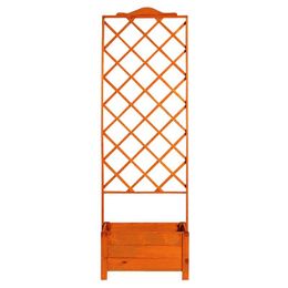 Promadino Spalier mit Pflanzkasten, BxTxH: 69x32x210 cm braun Holzwerkstoff B/H/T: 69cm x 210cm x 32cm