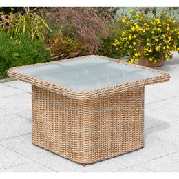 Merxx Gartentisch &raquo;Duplex Tisch&laquo; 71x72 cm beige