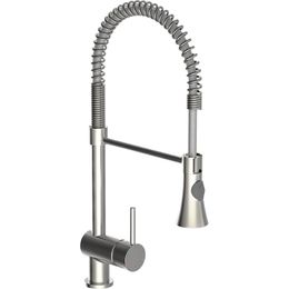 Sch&uuml;tte Sp&uuml;ltischarmatur &raquo;CORNWALL&laquo; energiesparende Cold-Start-Funkt., 360&deg; schwenkbar, 2-fach verstellbar grau Messing B/H/T: 5,2cm x 52cm x 30cm