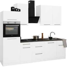 Wiho-K&uuml;chen wiho K&uuml;chen K&uuml;chenzeile &raquo;Unna&laquo; mit E-Ger&auml;ten, Breite 280 cm wei&szlig; B/H/T: 280cm x 60cm, Elektro-Kochfeld