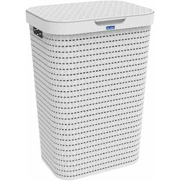 Rotho W&auml;schekorb &raquo;Country&laquo; 55 Liter wei&szlig; Polypropylen 55 l