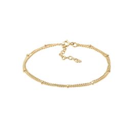 Elli Damen Armband &raquo;Kugeln Layer Kettchen Basic 925er Silber&laquo; gold