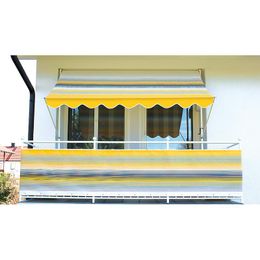 Angerer Klemmmarkise gelb-grau, Ausfall: 150 cm, versch. Breiten gelb Polyacryl 200cm, 150cm