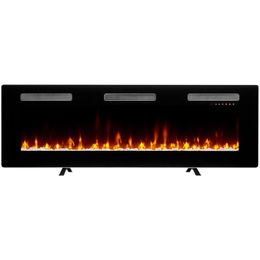 Dimplex Elektrokamin &raquo;Sierra 60"&laquo; schwarz,mit Heizung, Fernbedienung, App, Optiflame Flammeneffekt schwarz