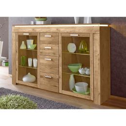 VOGL M&ouml;belfabrik Highboard Breite 182 cm braun B/H/T: 182cm x 114,5cm x 40cm, 4 Stk., 2 Stk.