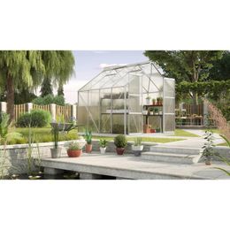 Konifera Gew&auml;chshaus &raquo;Titania 6700&laquo; silber B/H/T: 254cm x 254cm
