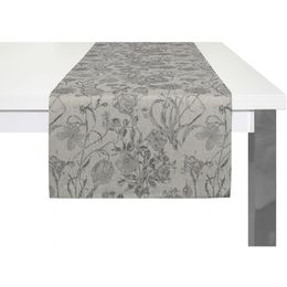 Adam Tischl&auml;ufer &raquo;Flower Cuv&eacute;e&laquo; schwarz Bio-Baumwolle B/L: 50cm x 150cm, eckig