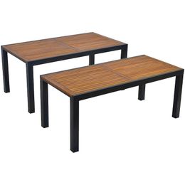 Merxx Gartentisch &raquo;Flex&laquo; BxTxH: 180-300x100x74/80 cm grau B/H/T: 80cm x 100cm