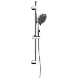 Sch&uuml;tte Brausegarnitur &raquo;Florenz&laquo; Set, Regendusche, Wellness Duschkopf mit 5 Funktionen grau Chrom, Kunststoff, Messing Einheitsgr&ouml;&szlig;e