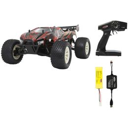Jamara RC-Monstertruck &raquo;Brecter Truggy 4WD&laquo; 1:10, 2,4 GHz rot Einheitsgr&ouml;&szlig;e RC-Monstertruck