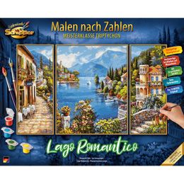 Schipper Malen nach Zahlen &raquo;Meisterklasse Triptychon - Lago Romantico&laquo; Made in Germany bunt Einheitsgr&ouml;&szlig;e