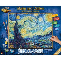 Schipper Malen nach Zahlen &raquo;Meisterklasse Premium - Sternennacht&laquo; Made in Germany bunt Einheitsgr&ouml;&szlig;e