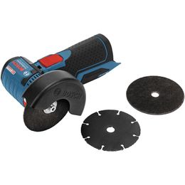 Bosch Professional Akku-Winkelschleifer &raquo;GWS 12V-76 Professional&laquo; ohne Akku und Ladeger&auml;t blau Spindelgewinde: M 5, Scheibenlochgr&ouml;&szlig;e 10 mm, Schnitttiefe: 16 mm, 
