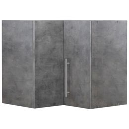 Wiho-K&uuml;chen wiho K&uuml;chen Eckh&auml;ngeschrank &raquo;Cali&laquo; 60 cm breit grau B/H/T: 60cm x 56,5cm x 35cm, T&uuml;ren: 2 Stk.