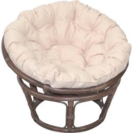 Home Affaire Rattanstuhl &raquo;Papasansessel&laquo; () aus geflochtenem Rattan, in verschiedenen Gr&ouml;&szlig;en (80-110 cm) braun Kissenbezug 100% Polyester;Kissen mit 