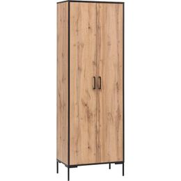 Schildmeyer Aktenschrank &raquo;Serie 2000&laquo; beige Eiche Landhaus Dekor, B/H/T: 65,2cm x 194,2cm x 39cm, T&uuml;ren: 2 Stk.