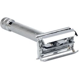 ERBE&reg; Erbe Herren ERBE Rasierhobel mit Karomuster-Griff f&uuml;r sicheren Halt silber Einheitsgr&ouml;&szlig;e