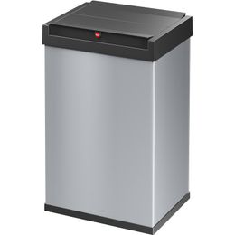 Hailo M&uuml;lleimer &raquo;Big-Box Swing L&laquo; 1 Beh&auml;lter 35 Liter, Stahlblech, Abfallbox mit selbstschlie&szlig;endem Schwingdeckel grau Metall B/H/T: 35cm x 54,5cm x 26cm, 