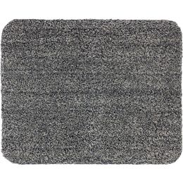 Astra Fu&szlig;matte &raquo;Saugstark 601&laquo; rechteckig 9 mm H&ouml;he Schmutzfangmatte, In -und Outdoor geeignet grau Baumwolle B : 60cm 1 Stk., 9mm, L: 75cm
