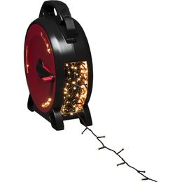 Konstsmide LED-Lichterkette &raquo;Weihnachtsdeko aussen&laquo; 800 warm wei&szlig;e Dioden schwarz Dioden 800 Stk., Gesamtl&auml;nge 65,93m