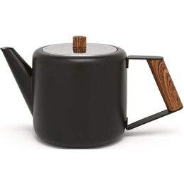 Bredemeijer Teekanne &raquo;Boston&laquo; 1,1 l matt schwarz in Holzoptik schwarz Edelstahl 1,1 l