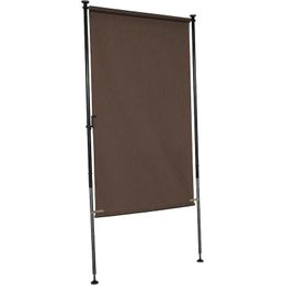 Angerer Balkonsichtschutz &raquo;Style&laquo; BxH: 120 x 225-275 cm, Ausfall 270 cm braun Polyacryl 120cm, 270cm