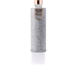 Equa Trinkflasche &raquo;Mismatch&laquo; Borosilikatglas, mit Filzcover und Metallgriff rosa Borosilikatglas 750ml