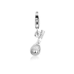 NENALINA Damen Charm-Einh&auml;nger &raquo;Anh&auml;nger Tennisschl&auml;ger Sport Ball 925 Silber&laquo; silber