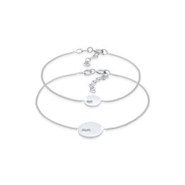 Elli Damen Schmuckset &raquo;Pl&auml;ttchen Herz Mutter Kind (2 tlg.) 925 Silber&laquo; () silber