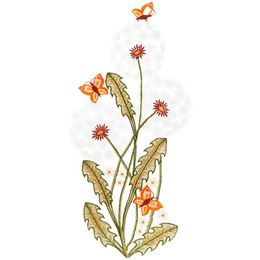 Fensterbild &raquo;Fensterbild "Pusteblumen" farbig&laquo; bunt Polyester B/L: 21cm x 40cm