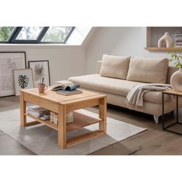 PAROLI Couchtisch braun B/H/T: 100cm x 65cm x 65cm