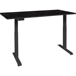 M&auml;usbacher Schreibtisch &raquo;Big System Office&laquo; Breite 160 cm, elektrisch h&ouml;henverstellbar schwarz B/H/T: 160cm