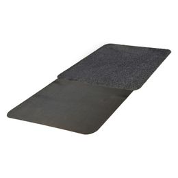 wash+dry by Kleen-Tex Teppich &raquo;Kleen-Car Set Premium(2-teilig)&laquo; rechteckig 10 mm H&ouml;he grau Polyethylenterephthalat (PET) B : 90cm 1 Stk., 10mm, L: 