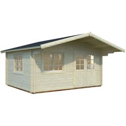 Palmako Gartenhaus &raquo;Helena&laquo; 15,1 qm beige Massivholz Fu&szlig;boden im Gartenhaus, ohne Dacheindeckung
