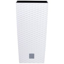 Prosperplast Pflanzk&uuml;bel &raquo;Rato square&laquo; BxTxH: 20x20x37,6 cm wei&szlig; Kunststoff B/H/T: 37,6cm x 20cm