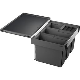 Blanco M&uuml;lltrennsystem &raquo;Flexon II 60/4&laquo; 4 Beh&auml;lter Kunststoff, Stahlblech, 600 mm Untermass schwarz Kunststoff B/H/T: 40cm x 37cm x 57cm, 42 l