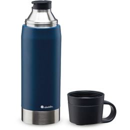 Aladdin Thermoflasche &raquo;CitzPark Thermavac&laquo; Edelstahl, 1.1 Liter blau Edelstahl, Polypropylen (PP) 1.100ml