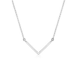 Elli Damen Kette mit Anh&auml;nger &raquo;V-f&ouml;rmiger Anh&auml;nger 925 Silber&laquo; silber