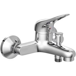 Sch&uuml;tte Wannenarmatur &raquo;Porto&laquo; Mischbatterie Badewanne, Wasserhahn Bad, Wannenarmatur in Chrom grau B/H/T: 18cm x 12,5cm x 14,2cm Wannenarmatur